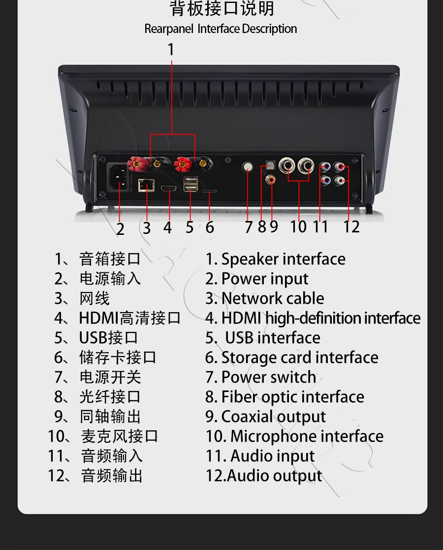 DAMIN19 19''InAndon Karaoke Player, 500G SSD,Mixing amplifier,固態盘 5 in 1